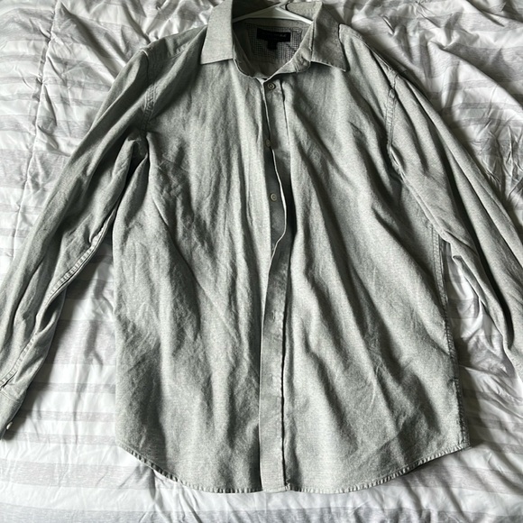 Banana Republic | Shirts | Mens Light Grey Dress Shirt | Poshmark